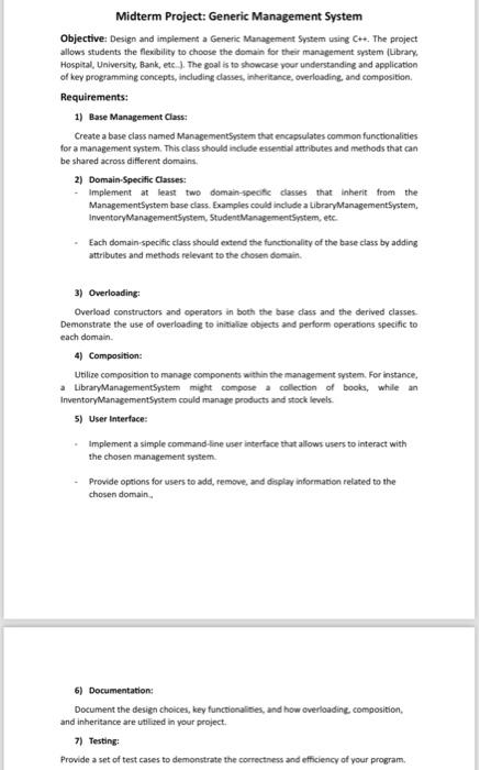 Solved Design and implement a (( University | Chegg.com