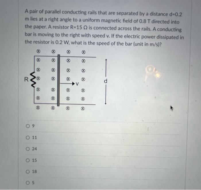 Solved A pair of parallel conducting rails that are | Chegg.com