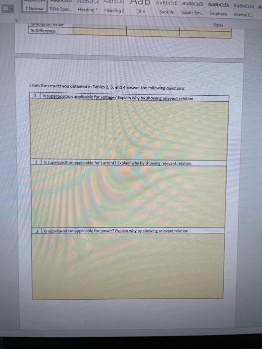 Solved Table 1: Resistors Values | Chegg.com