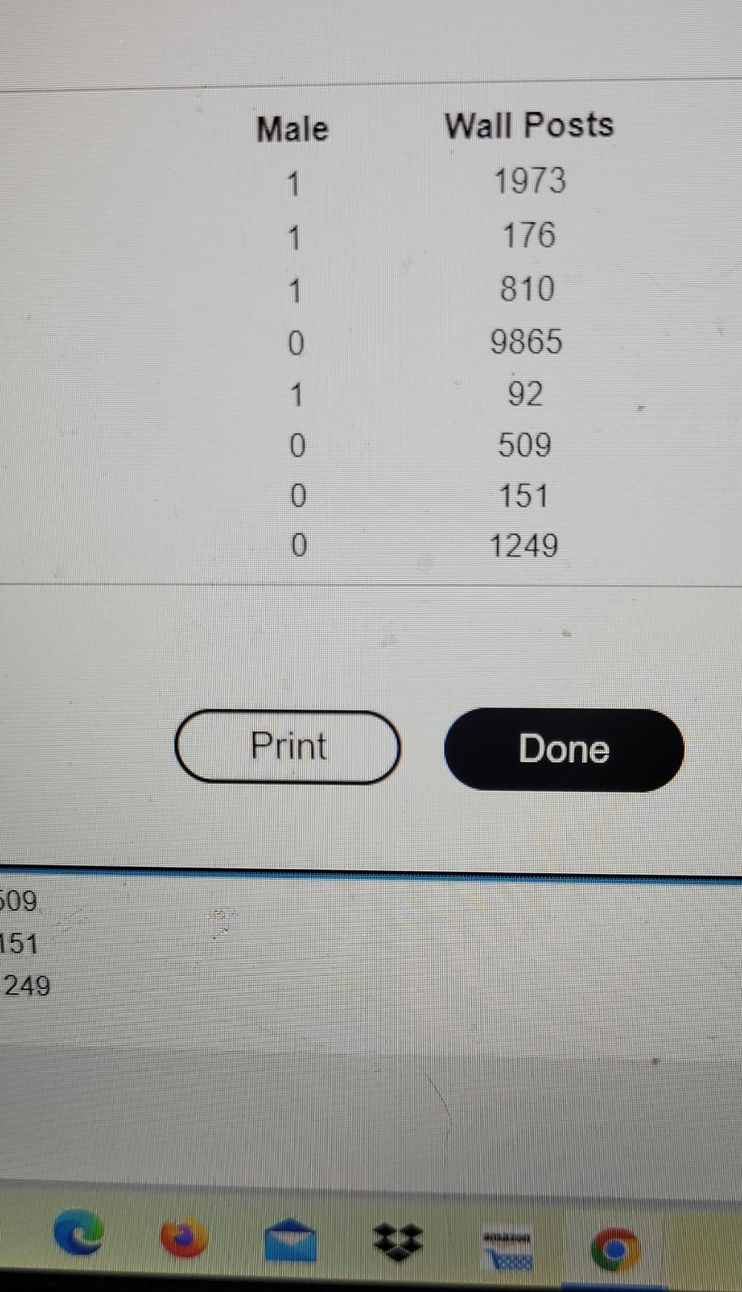 Solved > > > A student shared data from the StatCrunch | Chegg.com