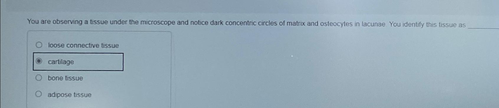 Solved You are observing a tissue under the microscope and | Chegg.com