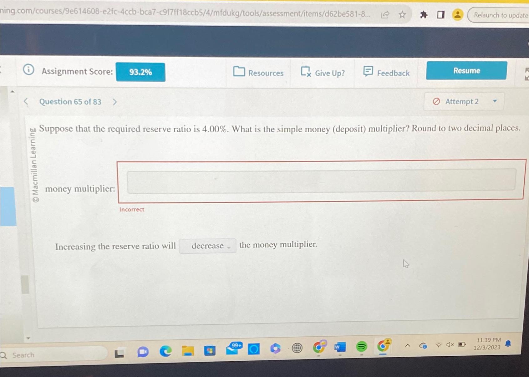 Solved Assignment Score:Resources x ﻿Give | Chegg.com