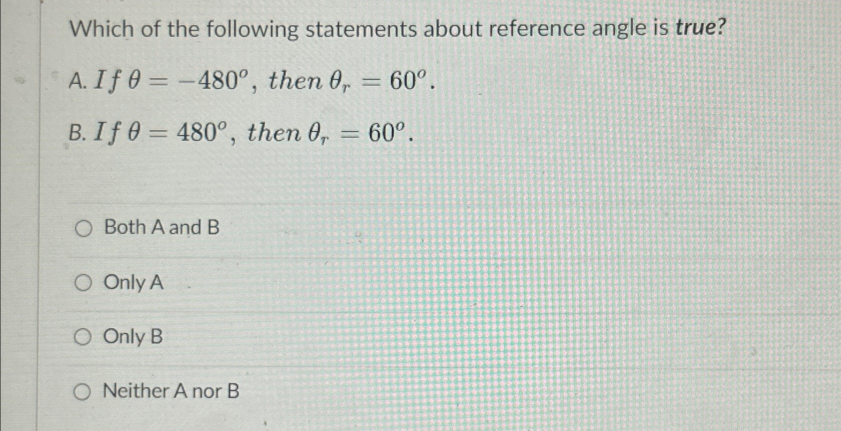 Solved Which of the following statements about reference | Chegg.com
