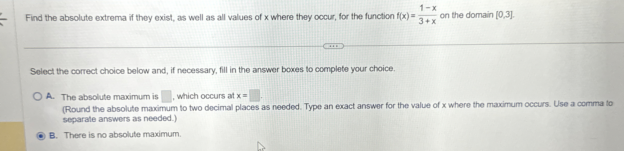 Solved Find the absolute extrema if they exist, as well as | Chegg.com