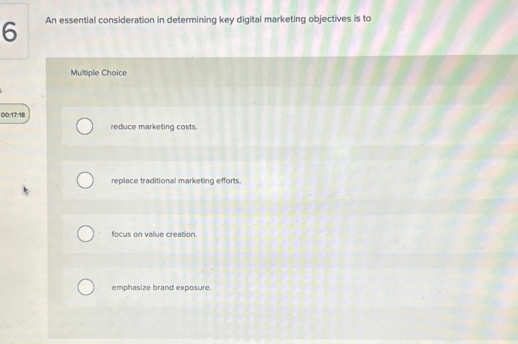 Solved An essential consideration in determining key digital | Chegg.com