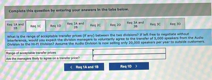 Solved Exercise 11-3 (Algo) Transfer Pricing Basics [LO11-3] | Chegg.com