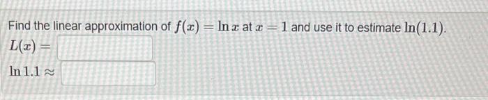 Solved Use linear approximation to approximate 64.3 as | Chegg.com