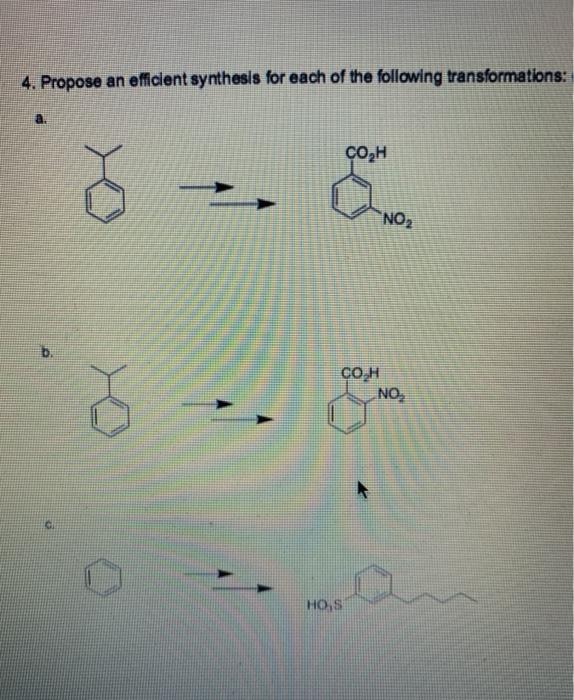 Solved 4. Propose an efficient synthesis for each of the | Chegg.com