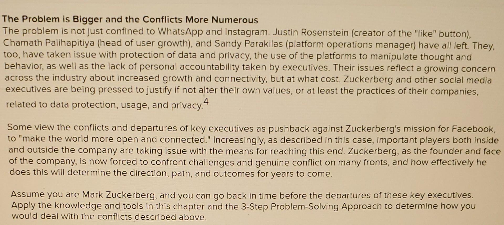 Solved 14. Problem Solving Application Case-With Trouble | Chegg.com