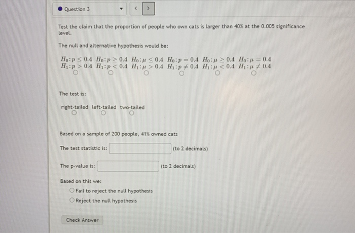 Solved Homework 11.3 Hypothesis Test for Proportion Score: | Chegg.com