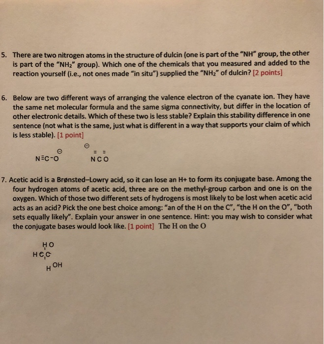 Solved 5. There are two nitrogen atoms in the structure of | Chegg.com
