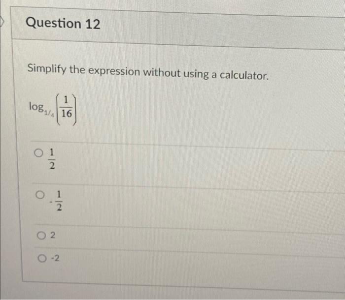 Solved Simplify the expression without using a calculator. | Chegg.com