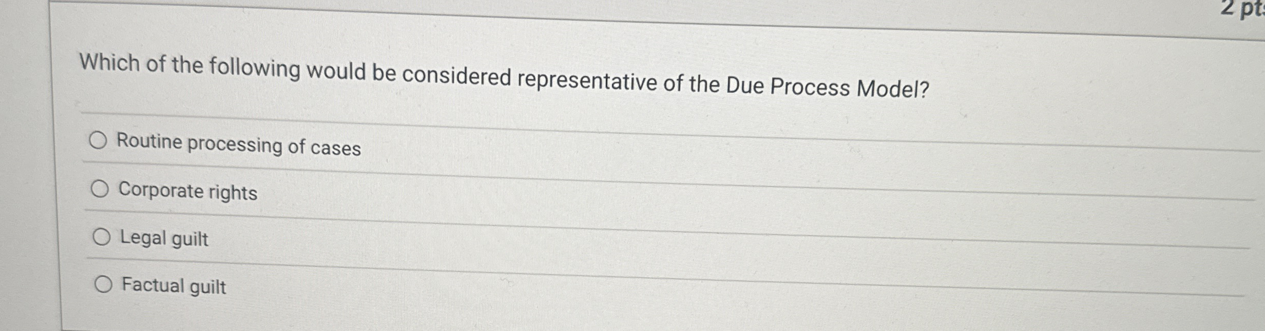 Solved Which of the following would be considered | Chegg.com