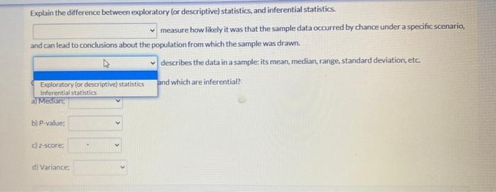 Solved Explain the difference between exploratory (or | Chegg.com