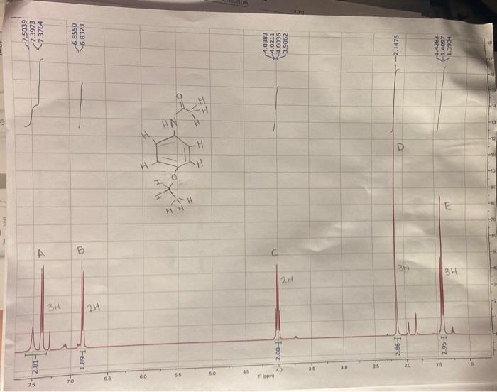 Solved I need help labeling the hydrogens on the molecule | Chegg.com