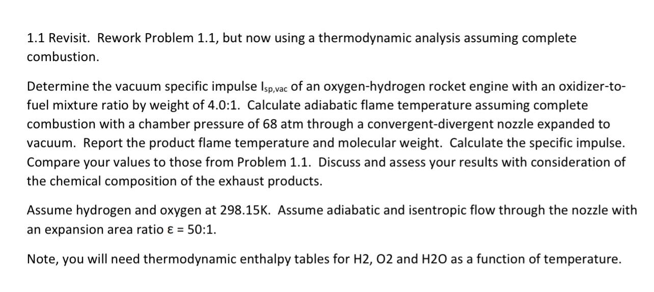Solved 1.1 ﻿Revisit. Rework Problem 1.1, ﻿but now using a | Chegg.com