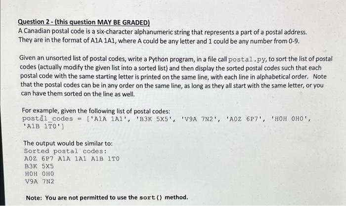 Solved Question 2 - (this question MAY BE GRADED) A Canadian | Chegg.com