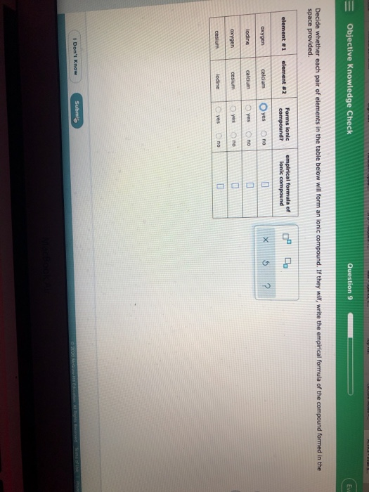 Solved Objective knowledge Check Question 9 Decide whether | Chegg.com