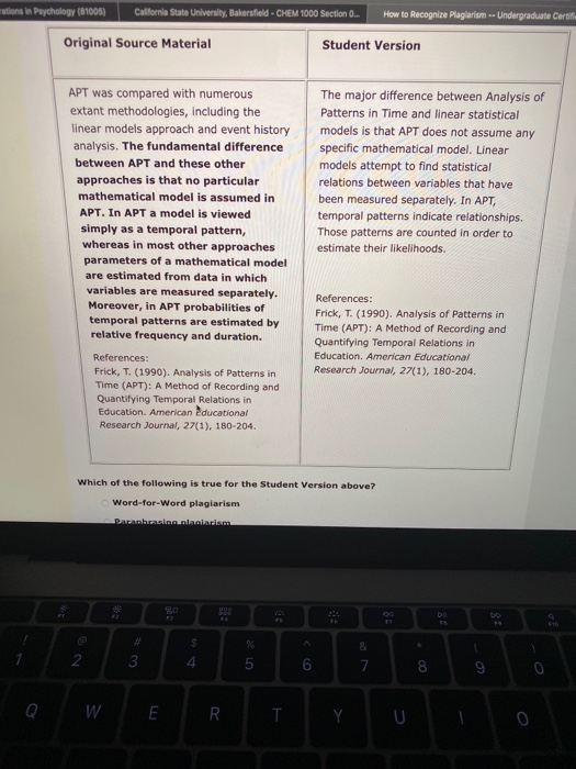 Solved rations in Psychology (81005) California State | Chegg.com