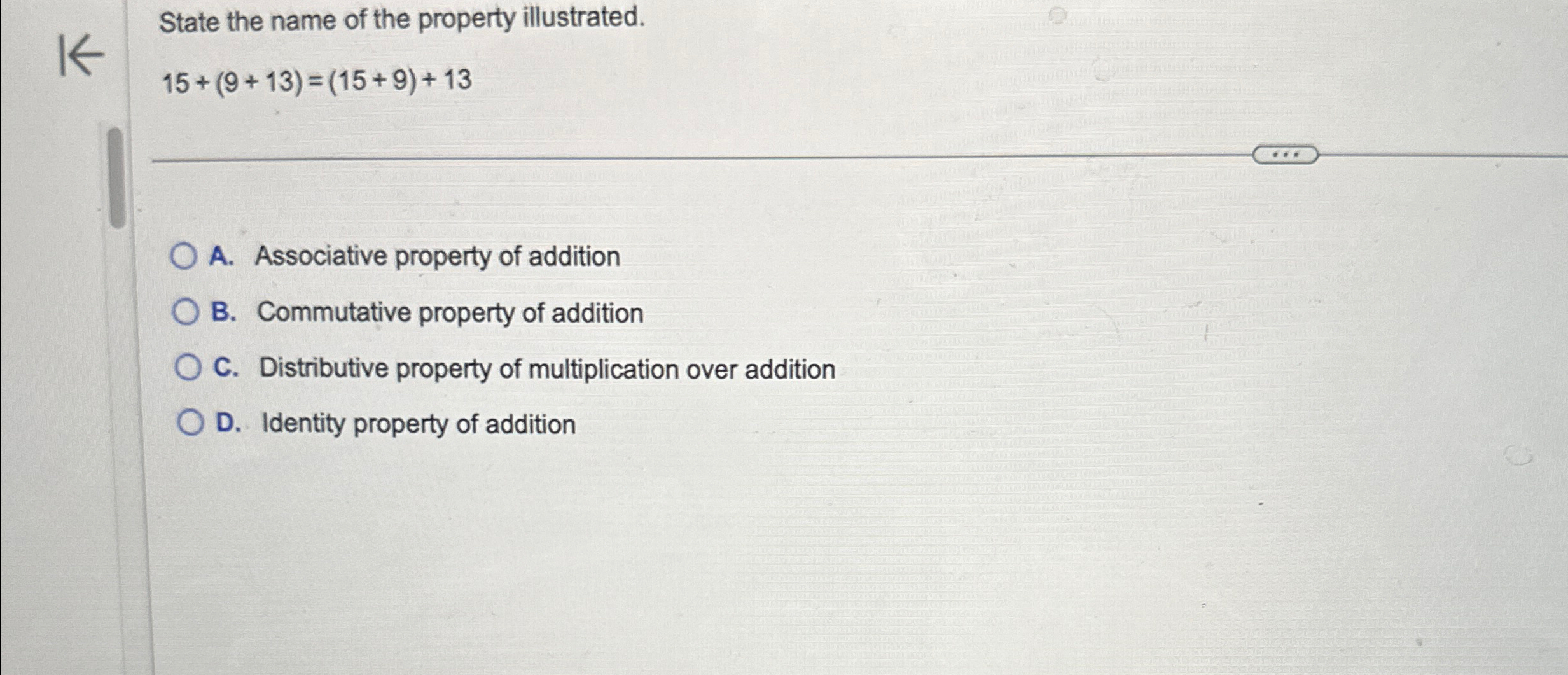 Solved State the name of the property | Chegg.com