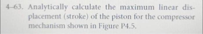 Solved 4–63. Analytically calculate the maximum linear dis- | Chegg.com