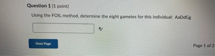 Solved Question 1 (1 point) Using the FOIL method, determine | Chegg.com