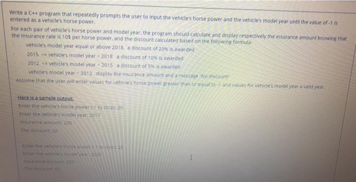 Solved Write a C++ program that repeatedly prompts the user | Chegg.com