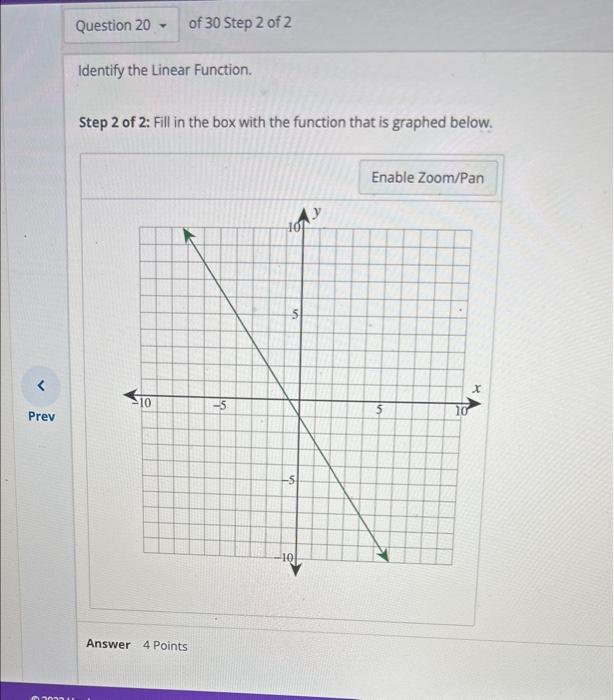 Solved Step 1 of 2: Identify the slope and y-intercept of | Chegg.com