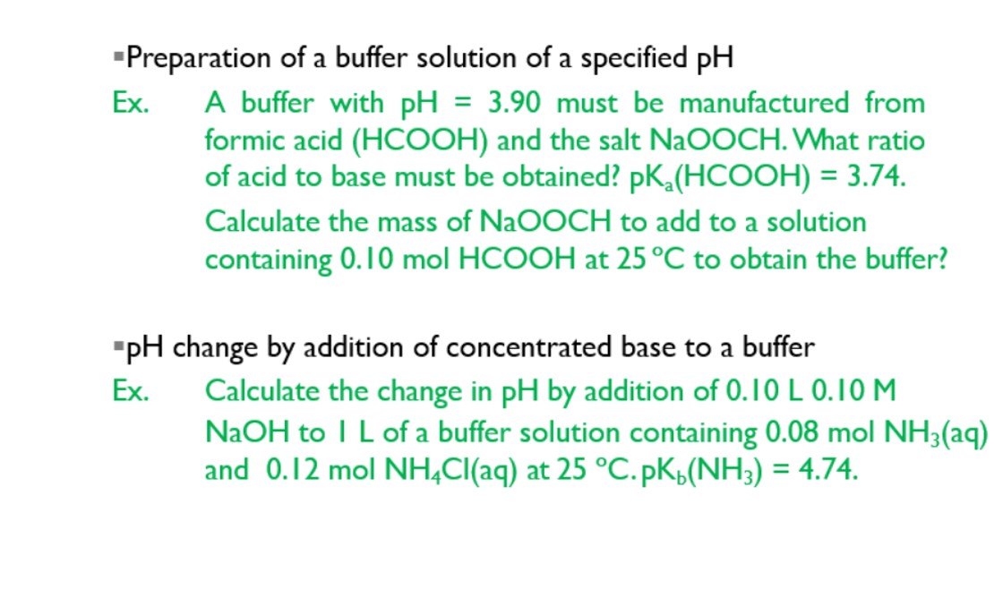 Solved -Preparation of a buffer solution of a specified | Chegg.com