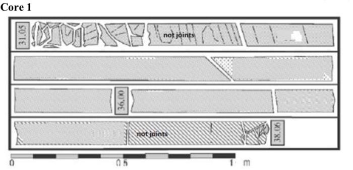 Q1. Figure shown below is the core taken from the | Chegg.com