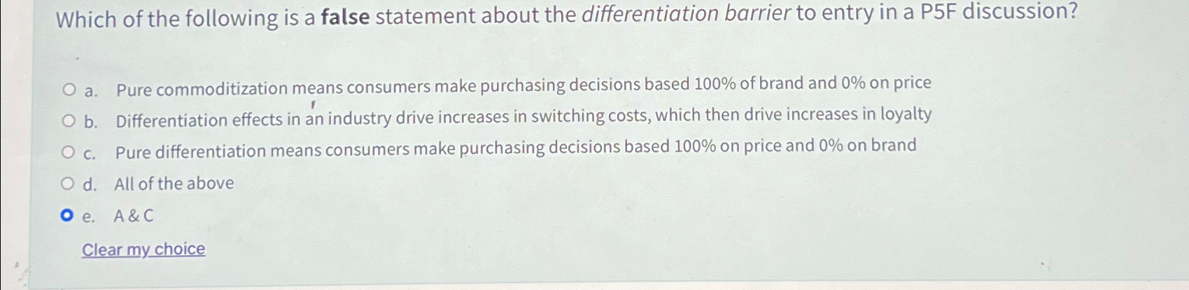 Solved Which of the following is a false statement about the | Chegg.com