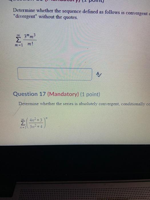 Solved Determine whether the sequence defined as follows is | Chegg.com