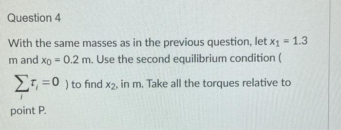 Solved With the same masses as in the previous question, let | Chegg.com