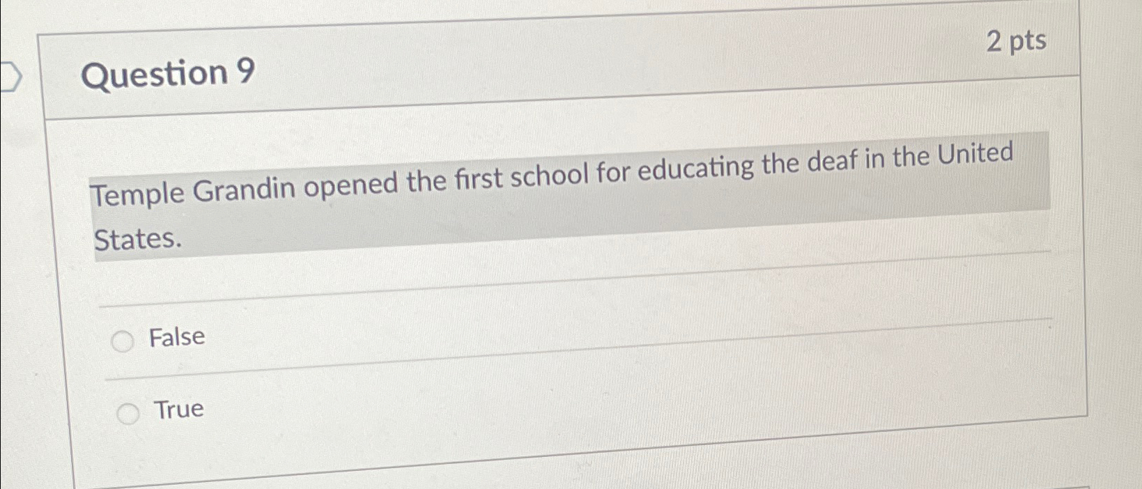 Solved Question 92 ﻿ptsTemple Grandin opened the first | Chegg.com