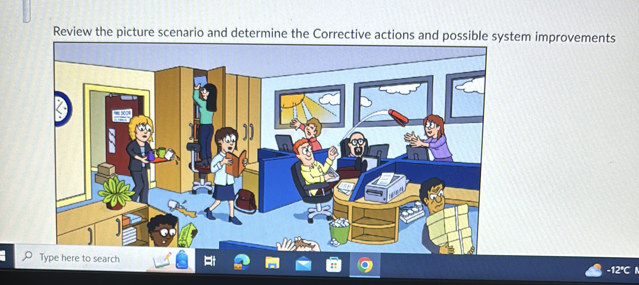 Solved Review the picture scenario and determine the | Chegg.com