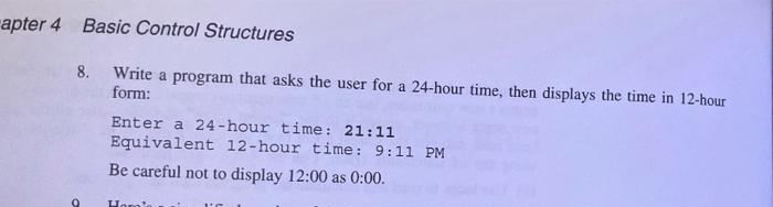 Solved apter 4 Basic Control Structures 8. Write a program | Chegg.com