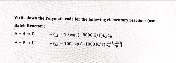 Solved Write Down The Polymath Code For The Following 