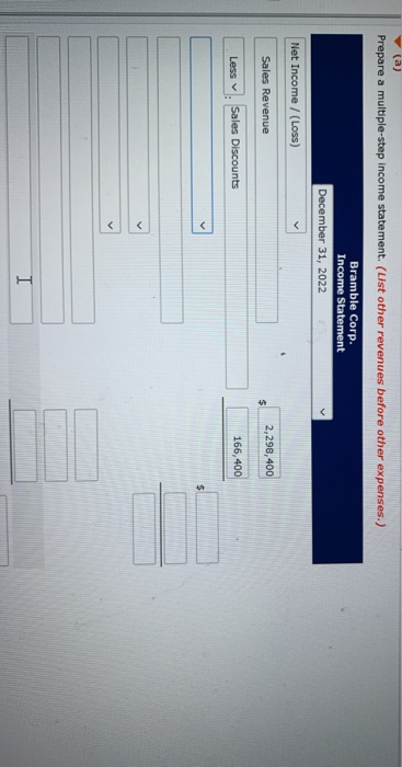 Solved Exercise 5-09 a-b (Part Level Submission) In its | Chegg.com