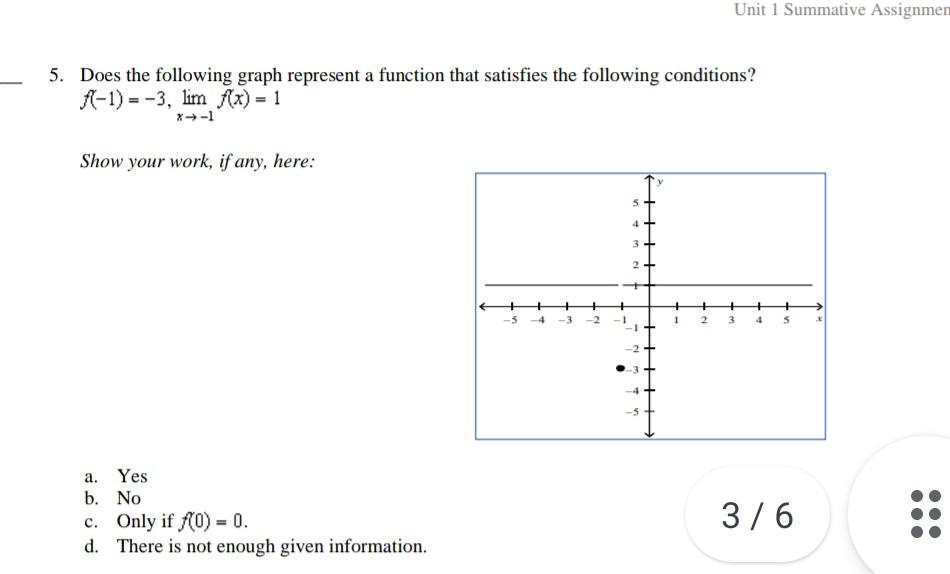 Solved Unit 1 Summative Assignmen 5. Does the following | Chegg.com