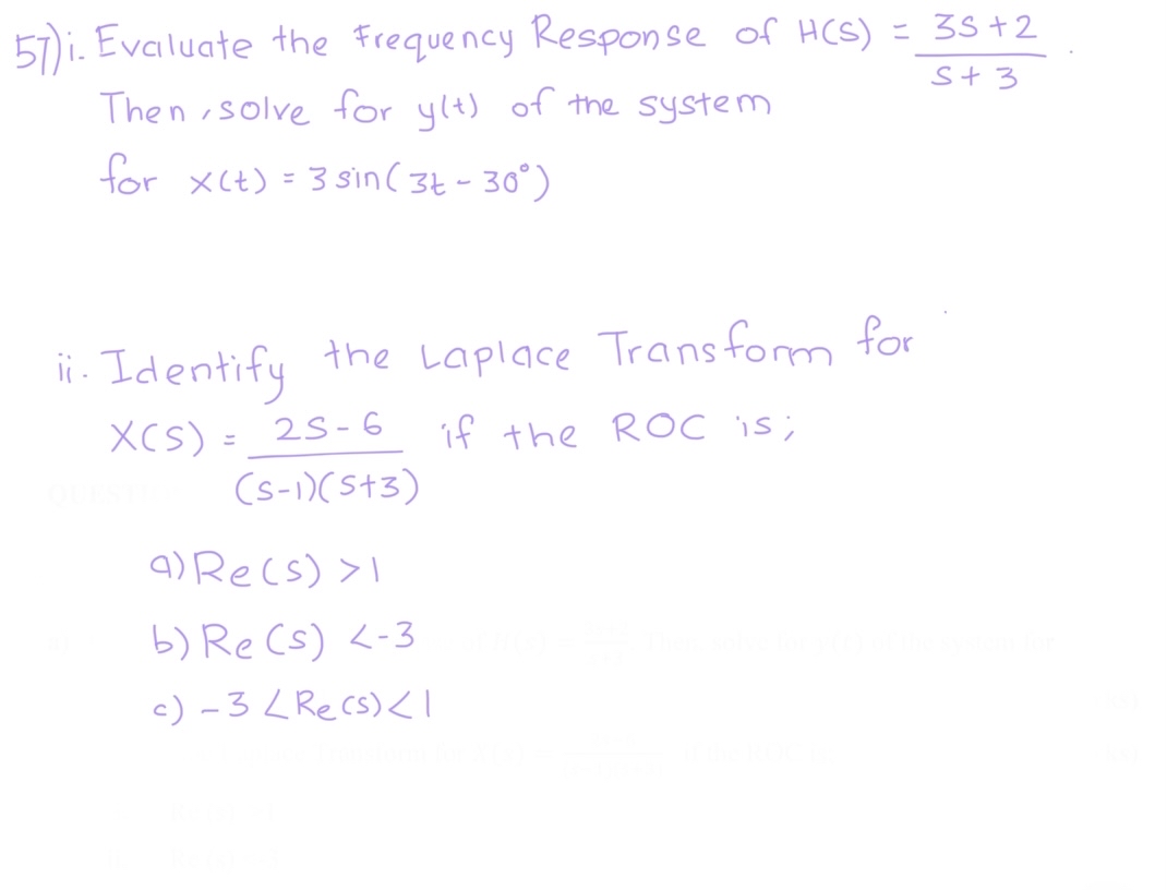 Solved Please provide full and clear solution for i) ONLY | Chegg.com Solved Please provide full and clear solution for i) ONLY | Chegg.com