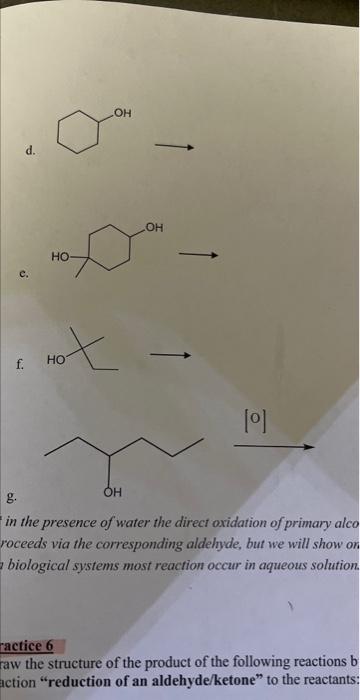 Solved Draw Structure Of The Product Of Following Reactions