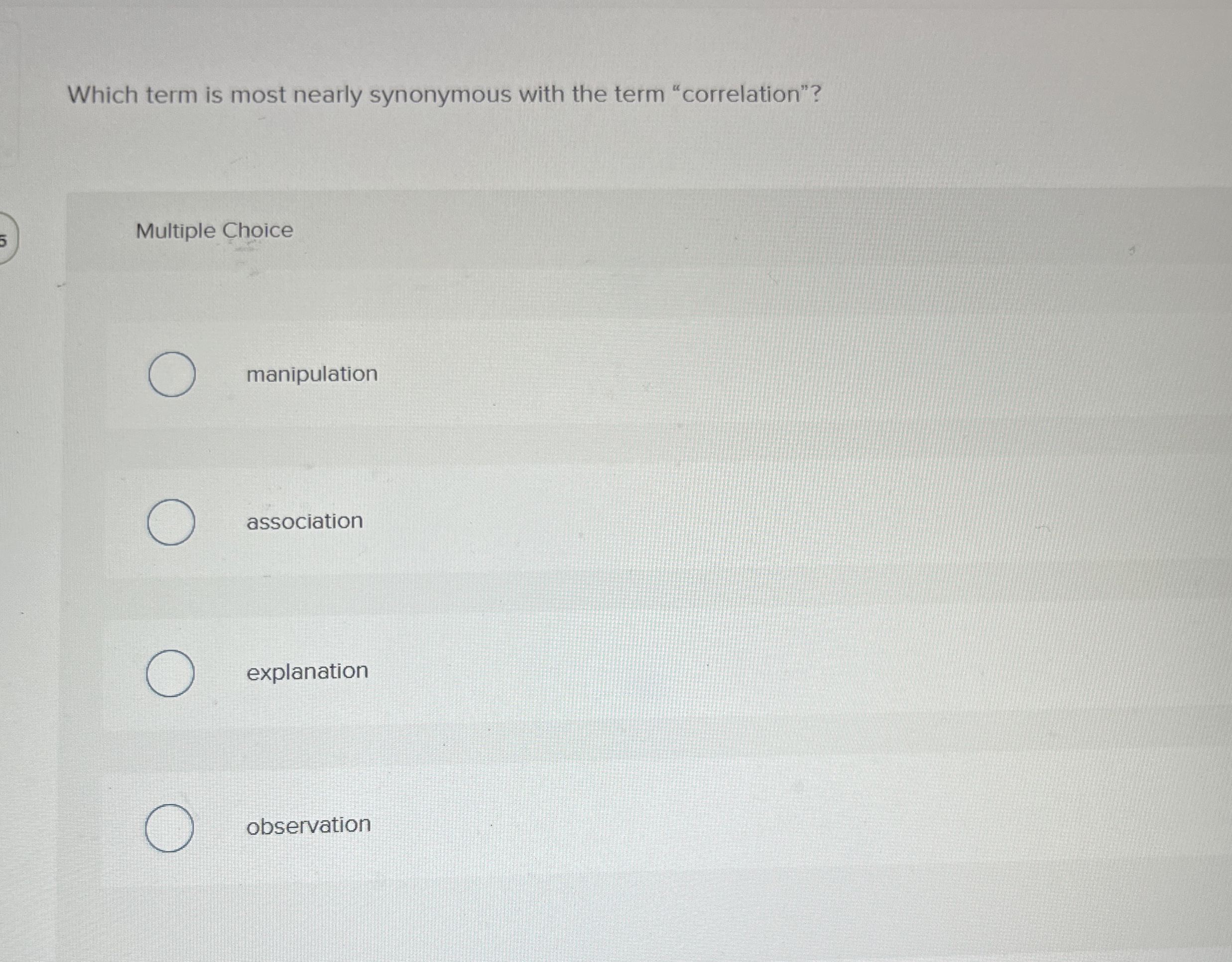 Solved Which term is most nearly synonymous with the term | Chegg.com