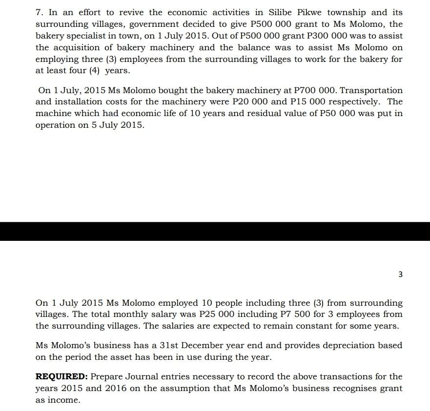 Solved 7. In an effort to revive the economic activities in | Chegg.com