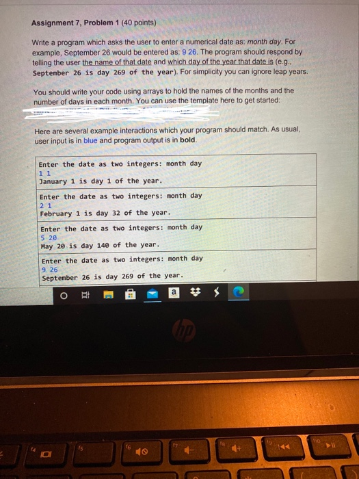 Solved Assignment 7 Problem 1 40 Points Write A Program