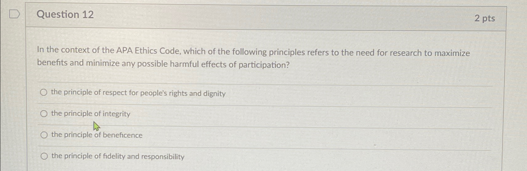 Solved Question 122 ﻿ptsIn the context of the APA Ethics | Chegg.com