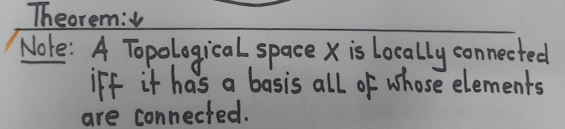 Solved Theorem:v Note: A Topological space X is locally | Chegg.com
