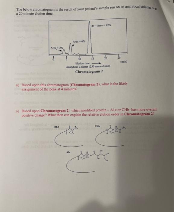 Solved - Based upon this chromatogram (Chromatogram 2), what | Chegg.com