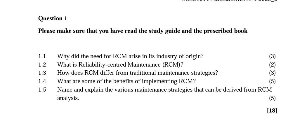 Solved Question 1 Please make sure that you have read the | Chegg.com