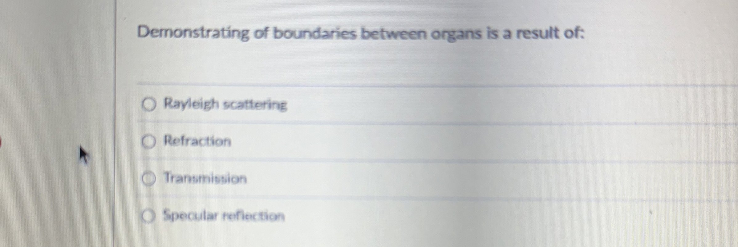 Solved Demonstrating of boundaries between organs is a | Chegg.com