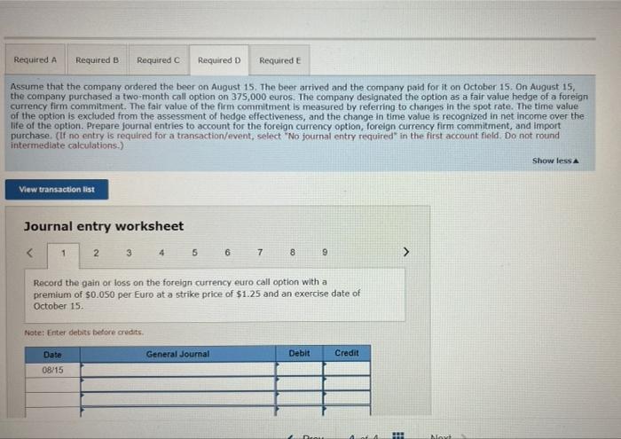 Solved Pacifico Company, a U.S.based importer of beer and | Chegg.com